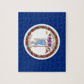 Puzzle with Flag of Virginia State | Zazzle