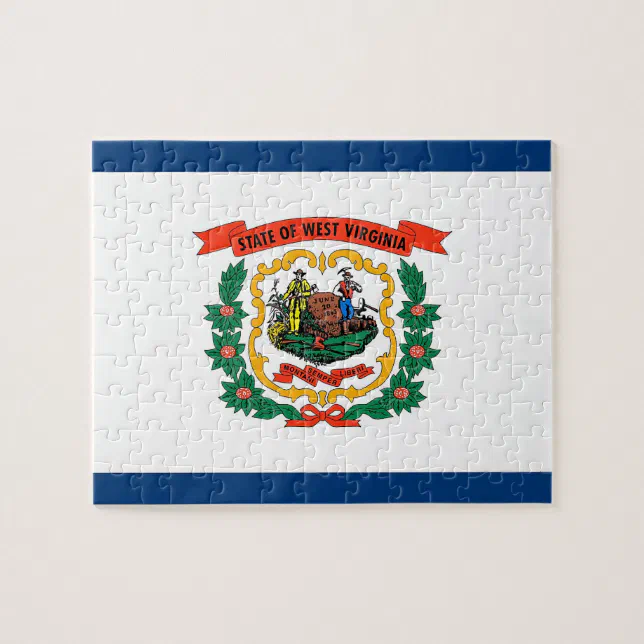 Puzzle with Flag of West Virginia | Zazzle