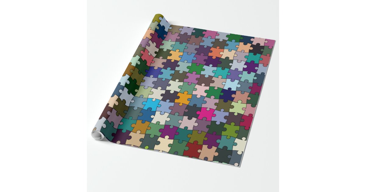 Puzzle Wrapping Paper | Zazzle