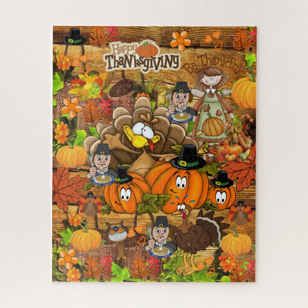 Puzzles Happy Thanksgiving Day | Zazzle