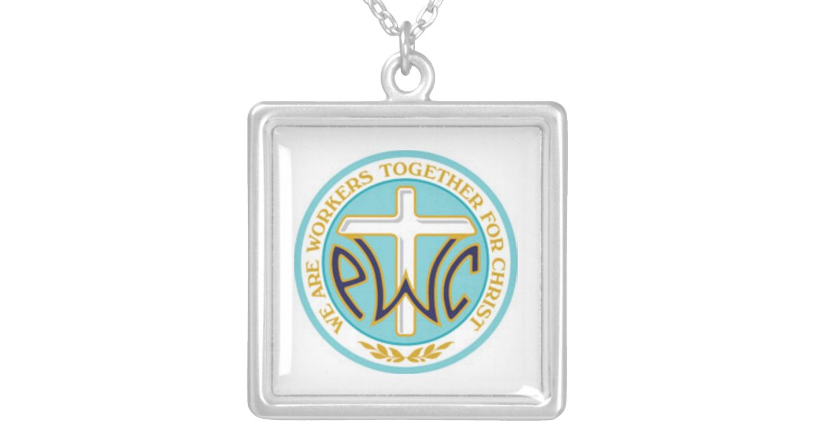 PWOC logo necklace | Zazzle