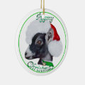 Pygmy Goat in Santa Hat Christmas Ornament | Zazzle