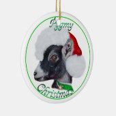 Pygmy Goat in Santa Hat Christmas Ornament | Zazzle