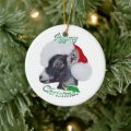 Pygmy Goat Santa Hat Christmas Ornament | Zazzle