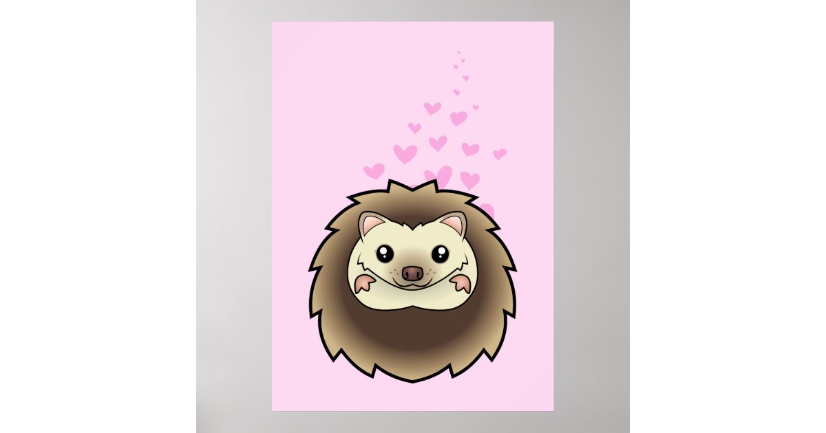 Pygmy Hedgehog Love Poster | Zazzle