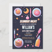 pyjama stars Sleepover Slumber Party 13th birthday Invitation | Zazzle