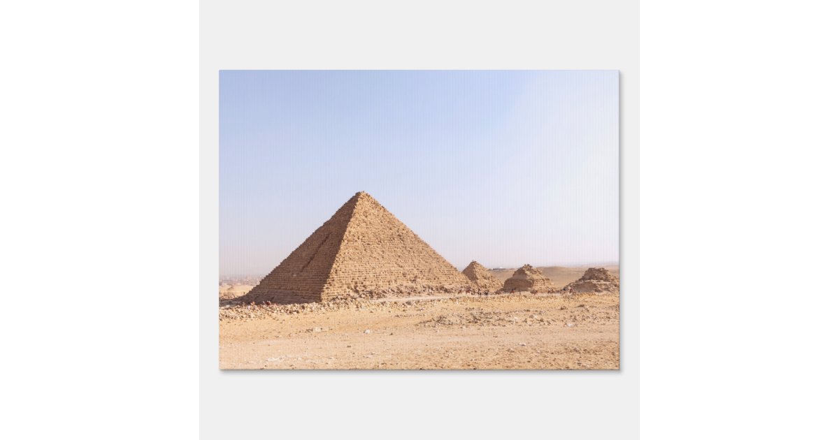Pyramids of Egypt Sign | Zazzle
