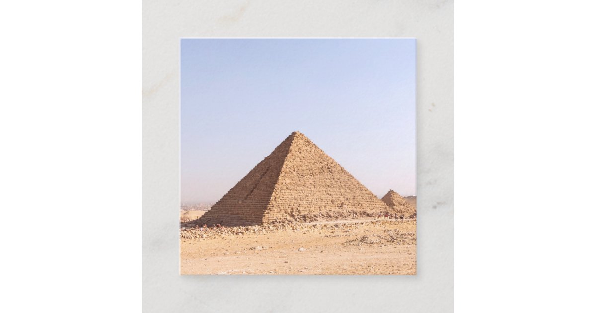 Pyramids of Egypt Square Business Card | Zazzle