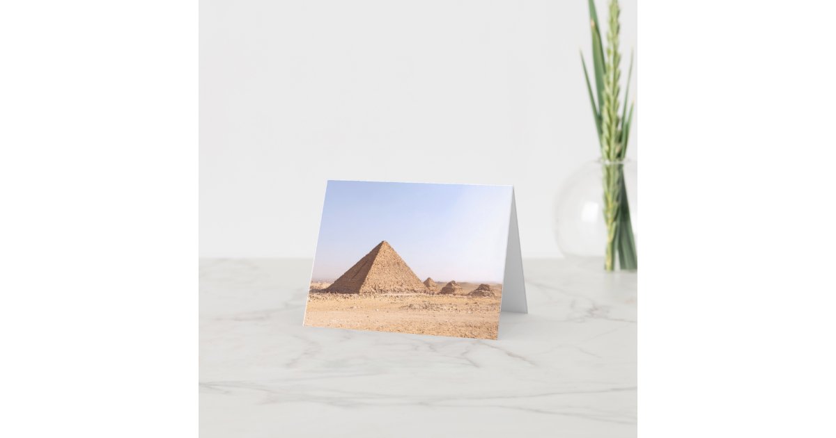 Pyramids of Giza Thank You Card | Zazzle