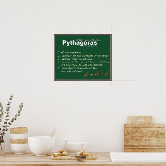 Pythagoras Mathematics quotes Poster | Zazzle