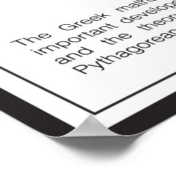 Pythagoras Poster | Zazzle