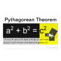 Pythagorean Theorem Math Poster | Zazzle