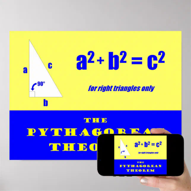 Pythagorean Theorem Poster | Zazzle