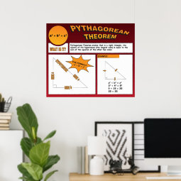 Pythagorean Theorem Poster | Zazzle