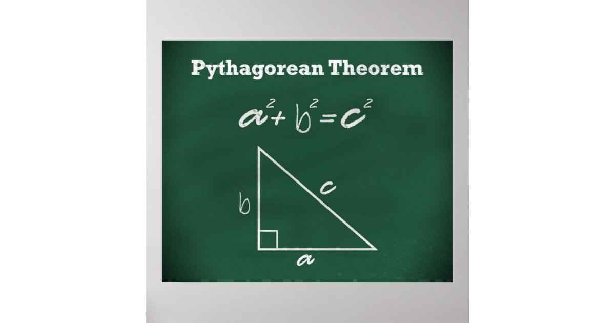 Pythagorean Theorem Poster *UPDATED* | Zazzle