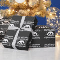 Python Programmer IT Nerd Panda Programming Humor Wrapping Paper | Zazzle
