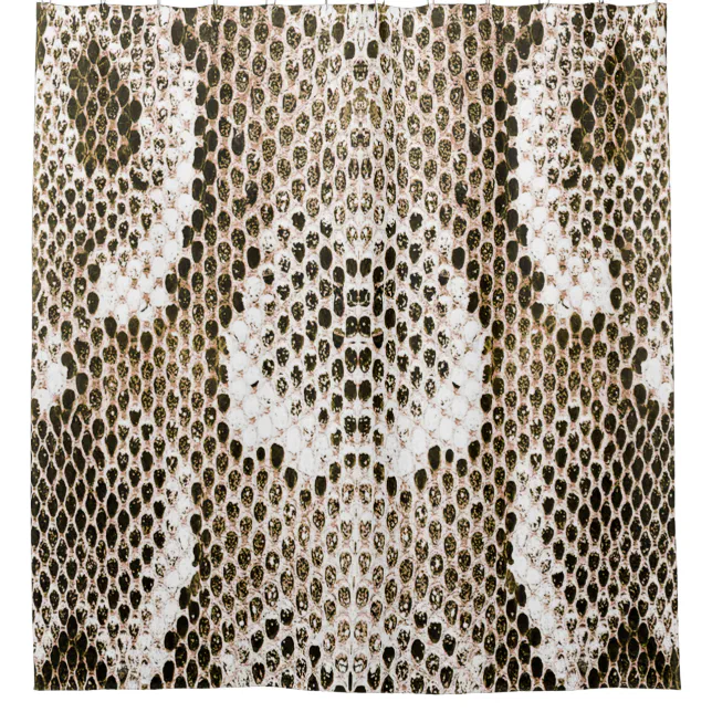 python skin, snake pattern, animal skin pattern de shower curtain | Zazzle