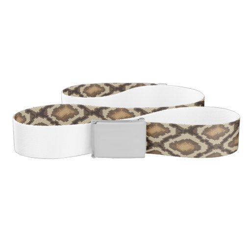 Python snake skin pattern 2 belt | Zazzle