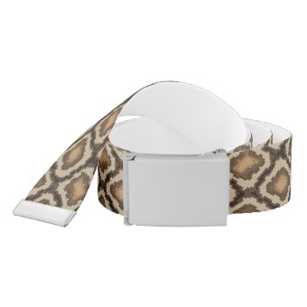 Python snake skin pattern 2 belt | Zazzle