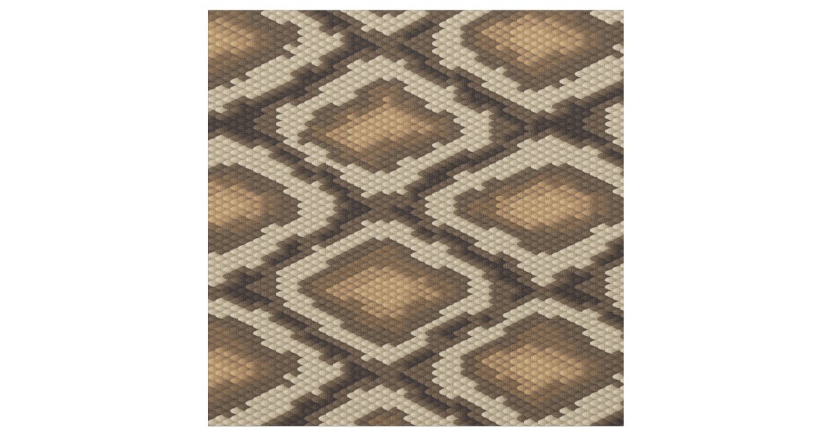Python snake skin pattern 2 fabric | Zazzle
