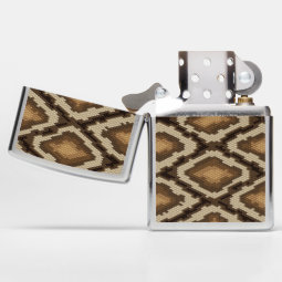 Python snake skin pattern 2 zippo lighter | Zazzle