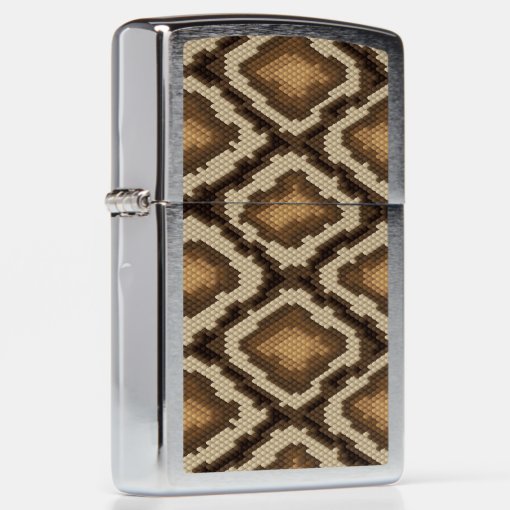 Python snake skin pattern 2 zippo lighter | Zazzle