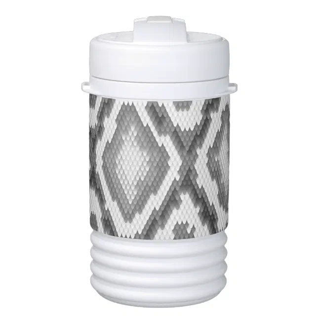 Python snake skin pattern beverage cooler | Zazzle