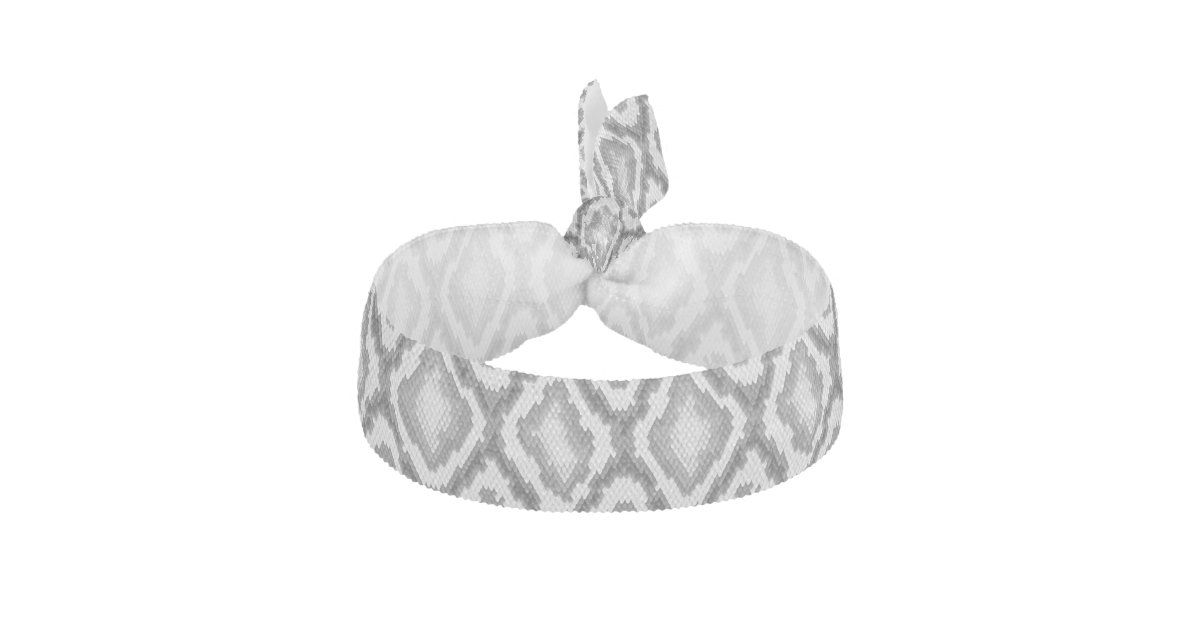 Python snake skin pattern elastic hair tie | Zazzle