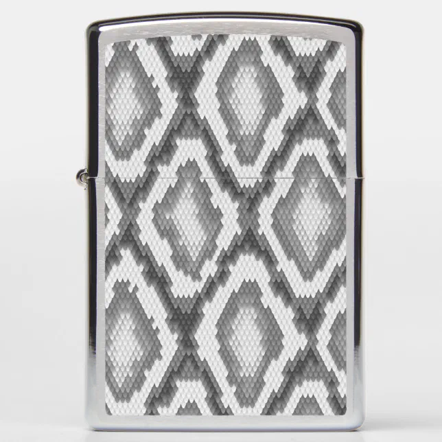Python snake skin pattern zippo lighter | Zazzle