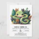 Python Wonderland Snake Birthday Invitation | Zazzle