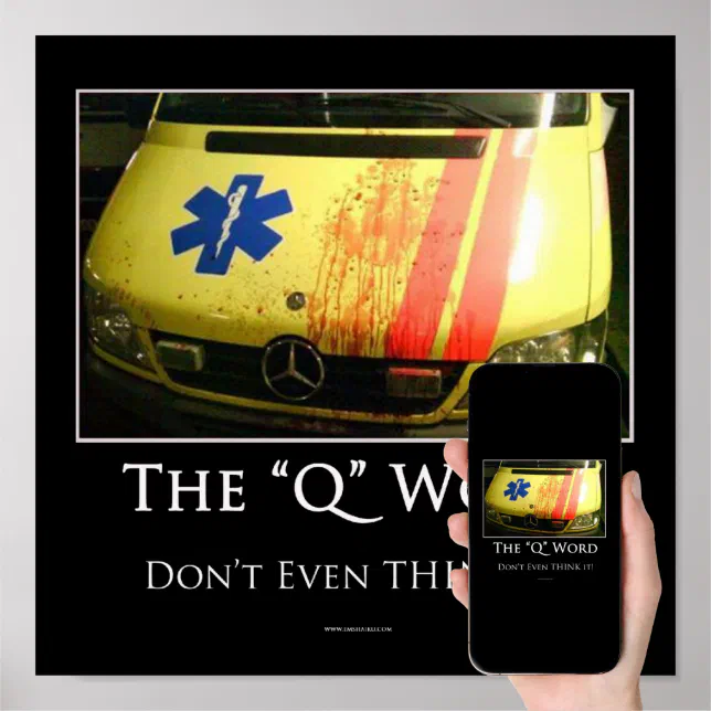 Q Word Motivational Poster | Zazzle