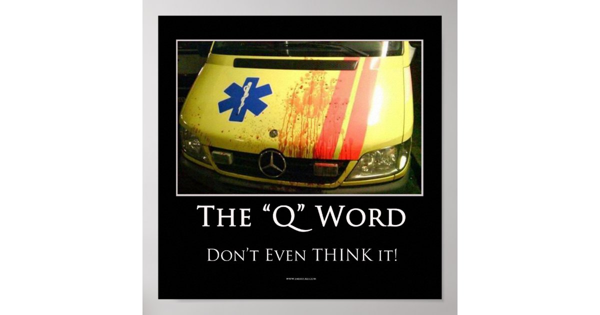 Q Word Motivational Poster | Zazzle