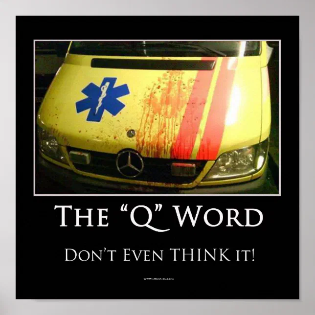 Q Word Motivational Poster | Zazzle