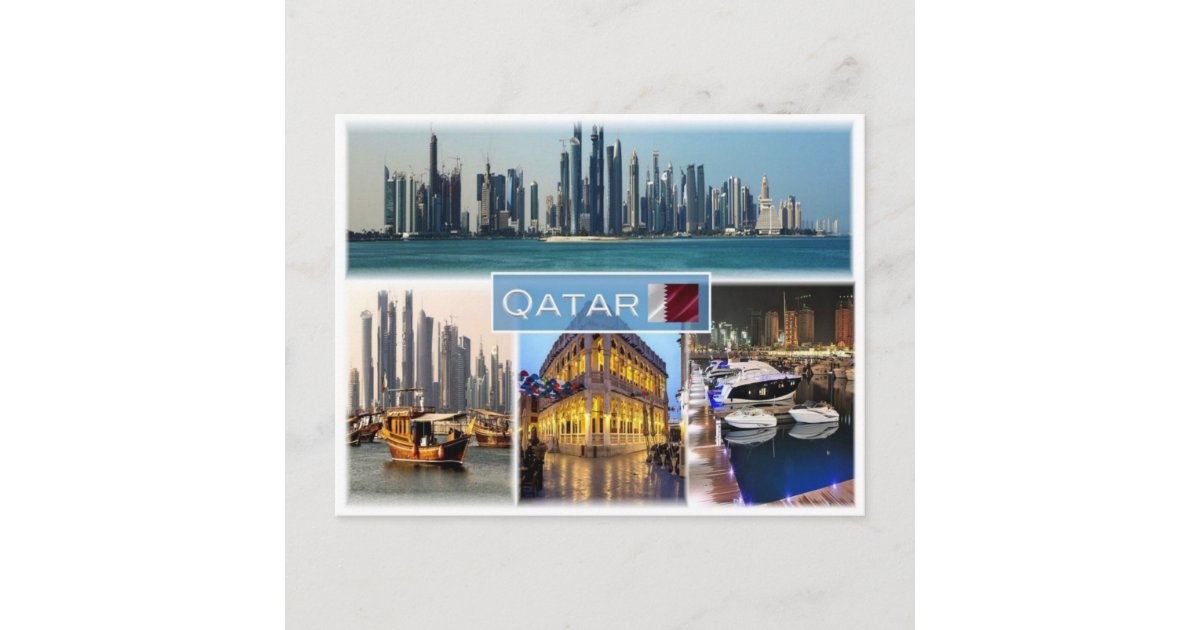 QA Qatar - Postcard | Zazzle