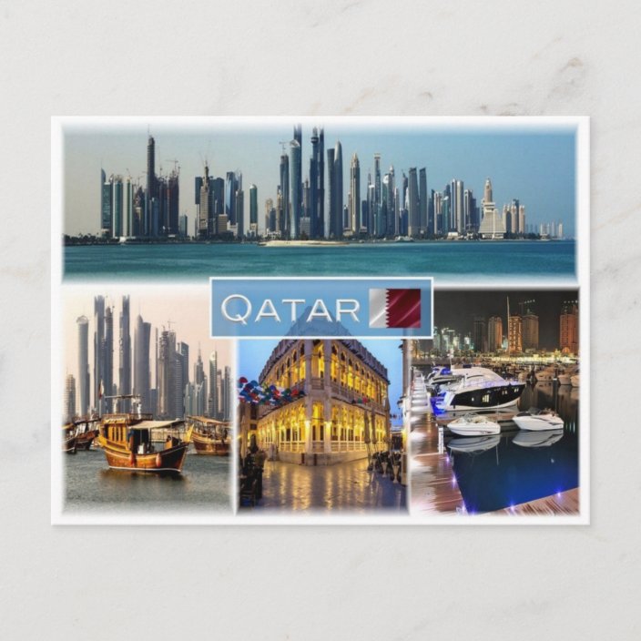 QA Qatar - Postcard | Zazzle.com