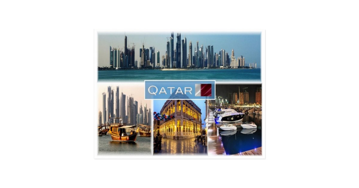 QA Qatar - Postcard | Zazzle.com