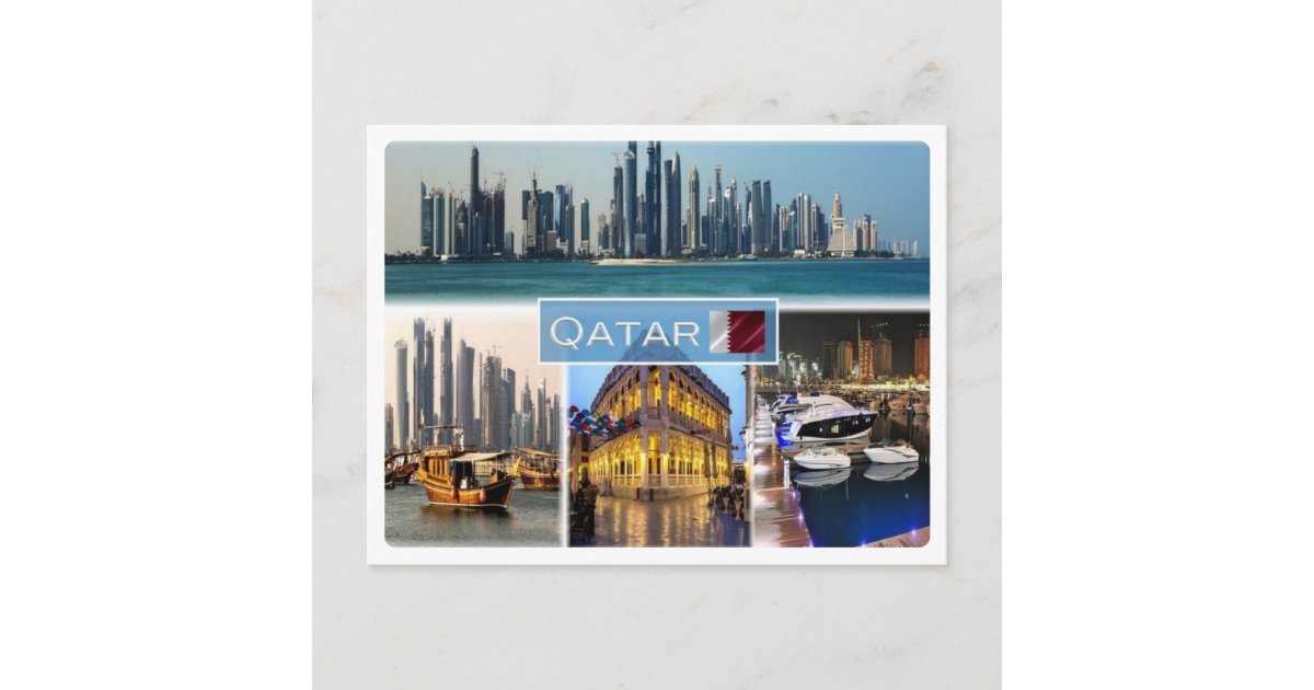 QA Qatar, Postcard | Zazzle