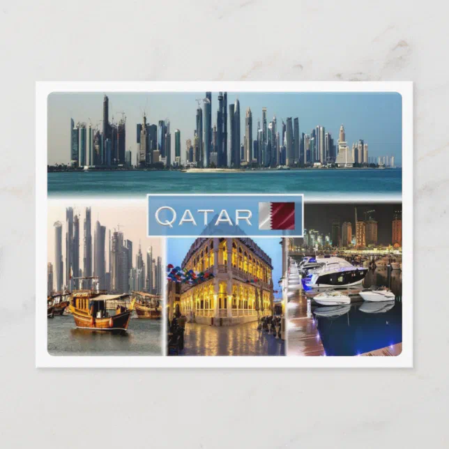 QA Qatar, Postcard | Zazzle