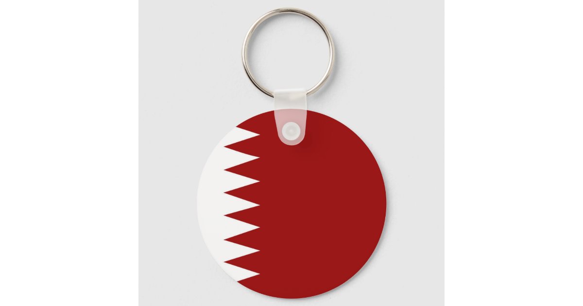 Qatar country flag symbol keychain | Zazzle