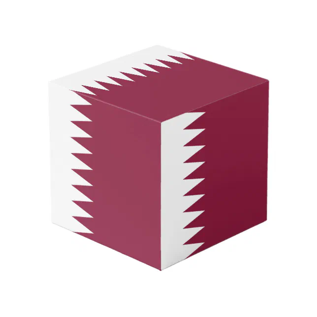 Qatar Flag Cube | Zazzle