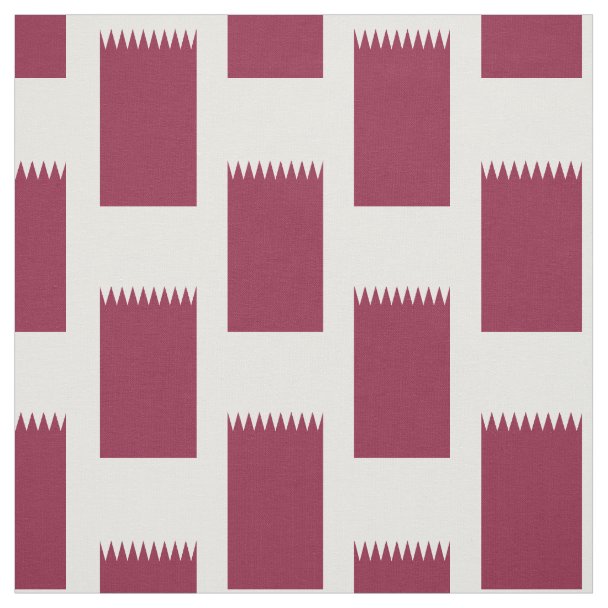 Qatar Flag Fabric | Zazzle.com