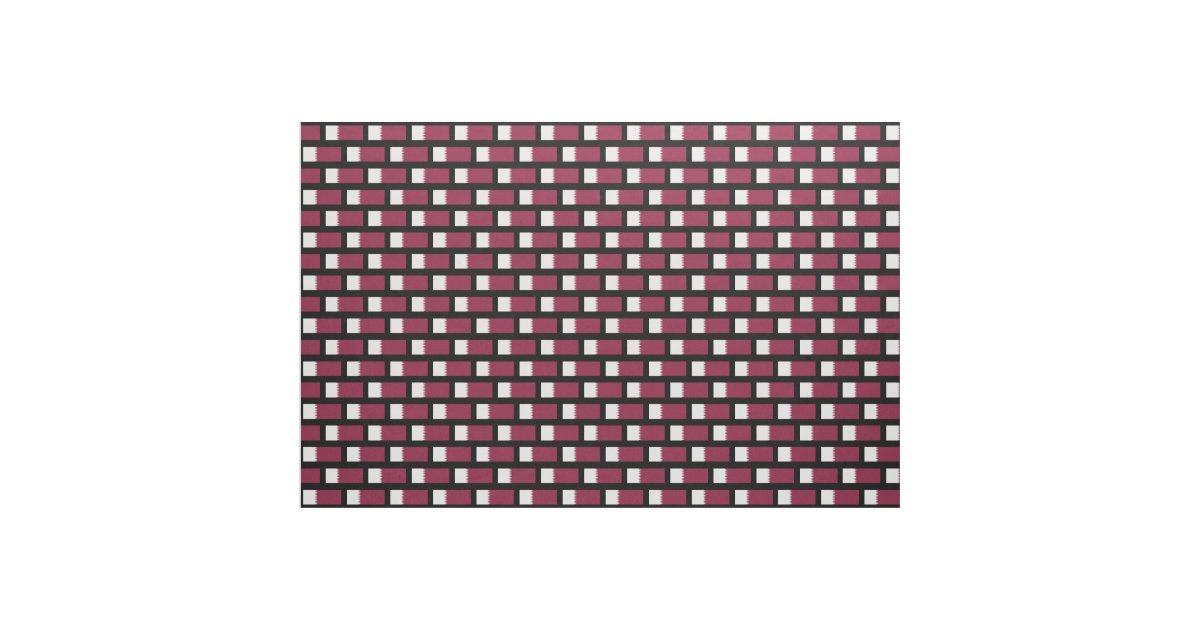 Qatar Flag Fabric | Zazzle