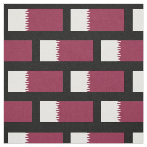Qatar Flag Fabric | Zazzle