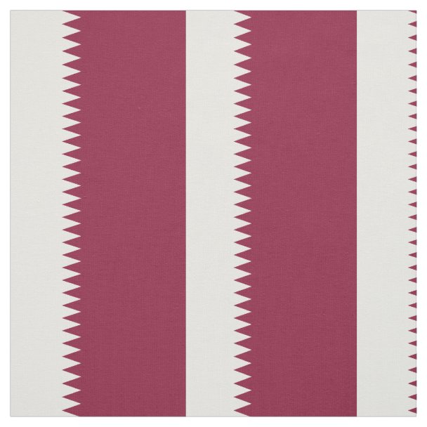 Qatar Flag Fabric | Zazzle
