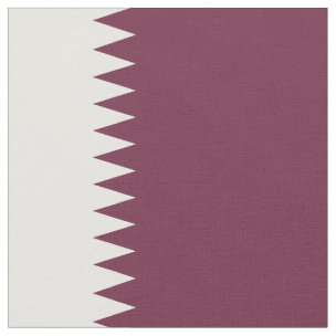 Qatar Flag Fabric | Zazzle