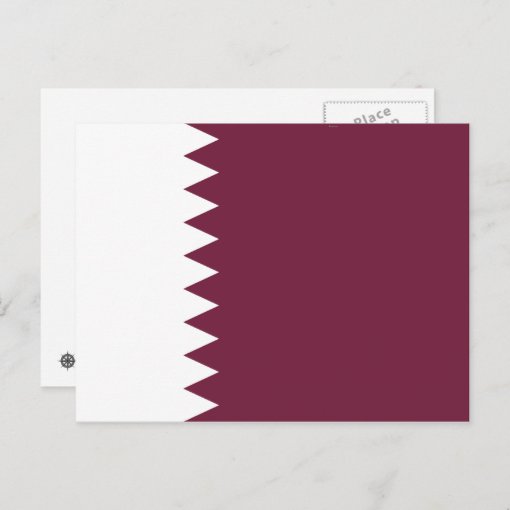 Qatar Flag Postcard | Zazzle