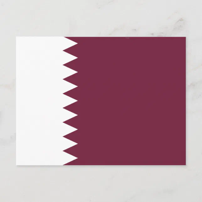 Qatar Flag Postcard | Zazzle