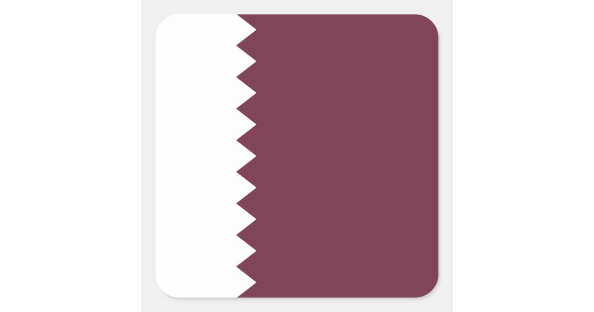 Qatar Flag Sticker | Zazzle
