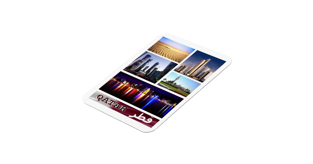 Qatar - Mosaic - Magnet | Zazzle