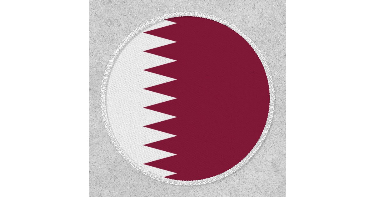 Qatari Flag, Flag of Qatar Patch | Zazzle